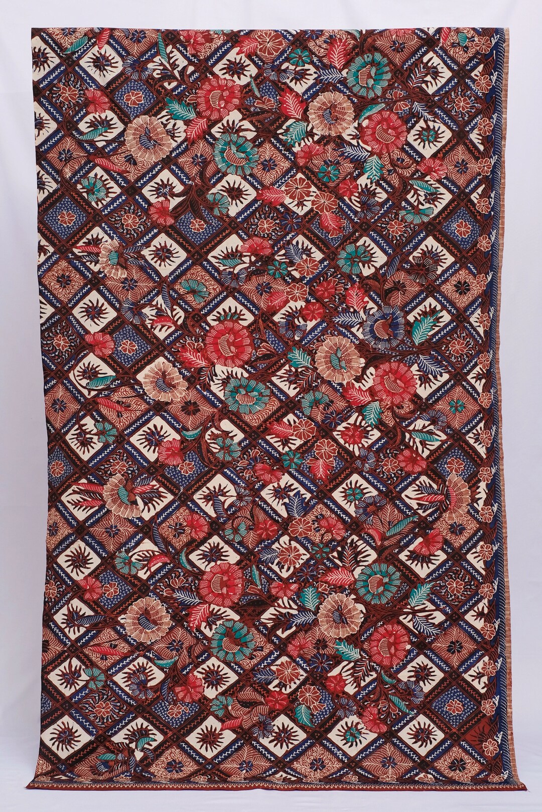 Batik Indonesia, "tiga Negeri” Motif From Sidomukti, Deep Colors ...