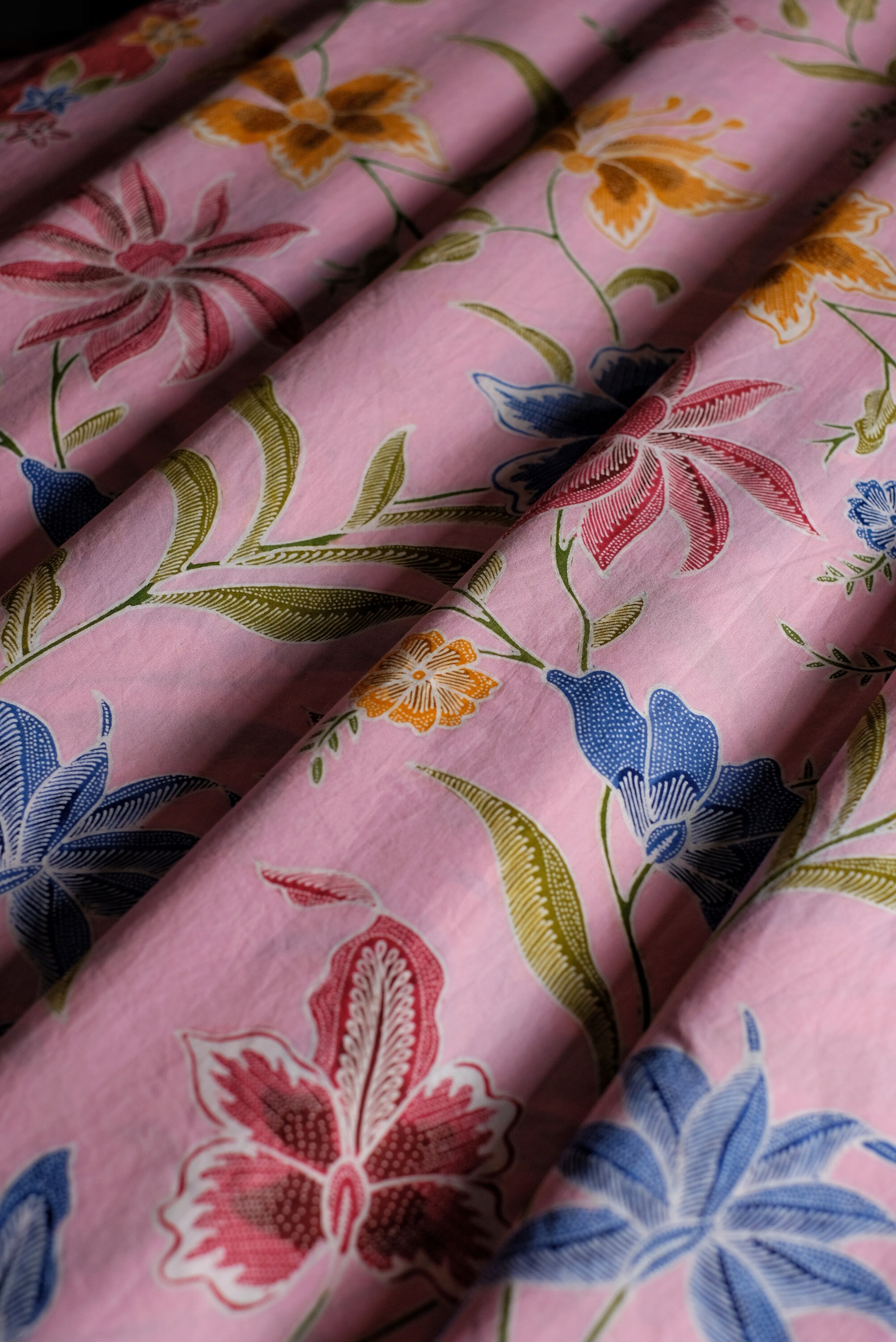 Batik Indonesia, "bunga Mekar" (a Blooming Flower) Motif, Nude Pink ...