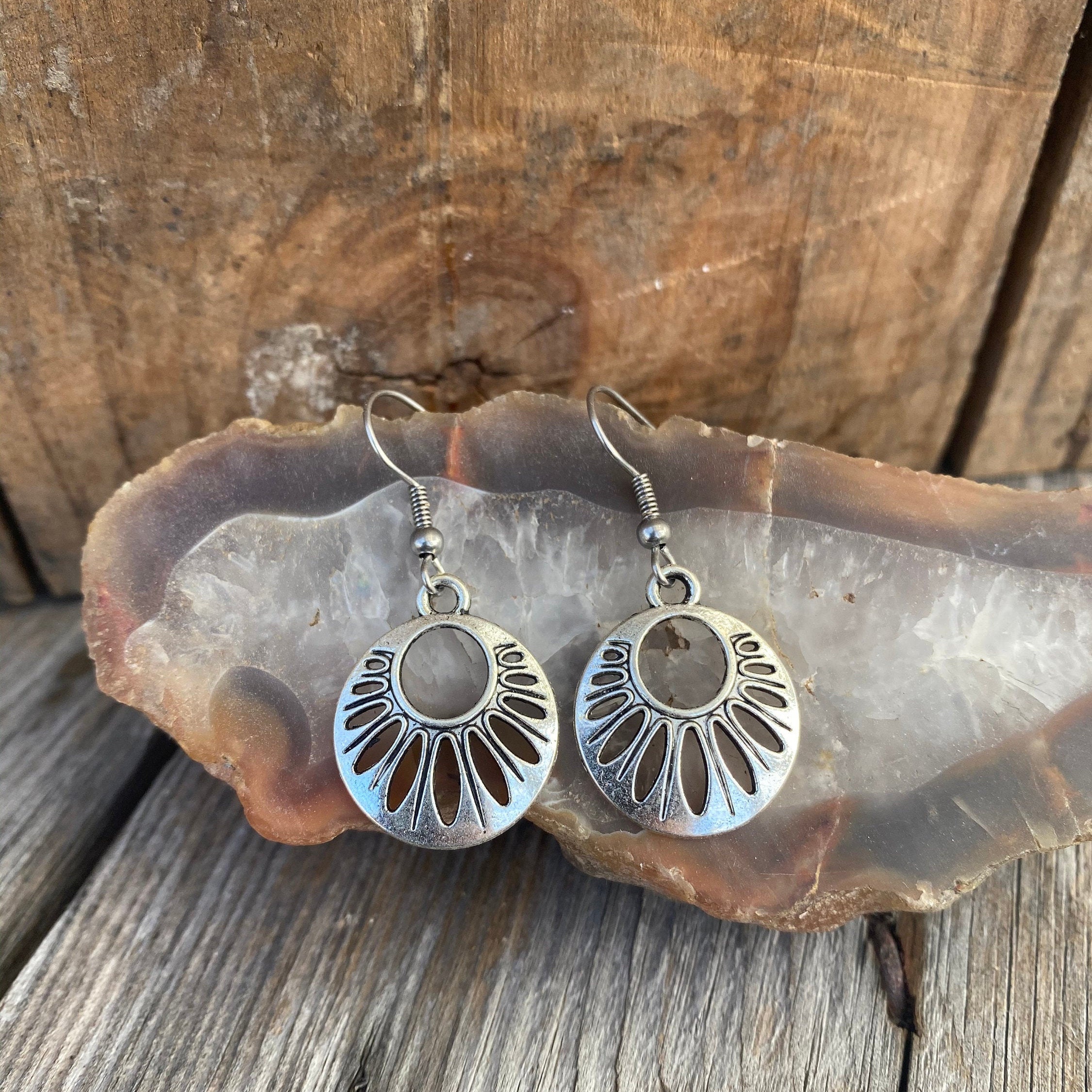 Tribal Inspired Earrings, Earth Earrings, Unique Handmade Earrings ...