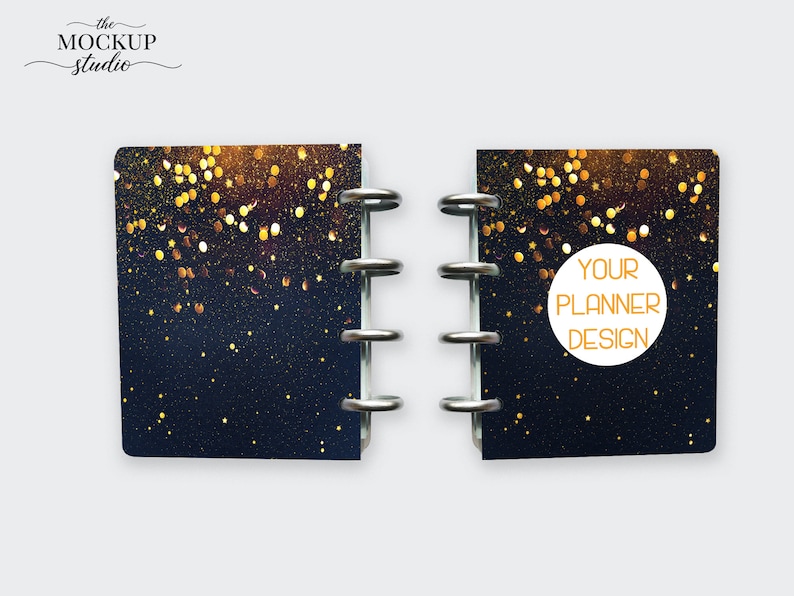 Disc-bound Planner Mockup, Mini Size Discbound Notebook Mockup, Planner ...