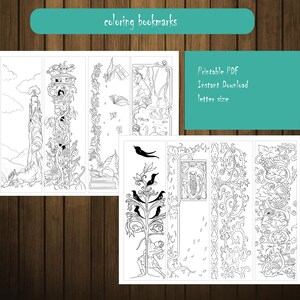 Printable Medieval Fantasy Coloring Bookmarks | Instant Download Pdf - Etsy