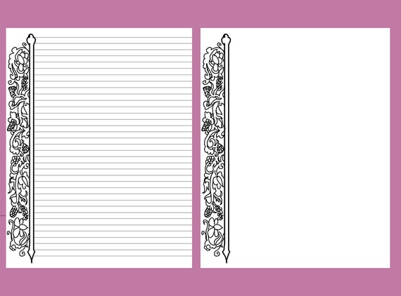 Writing Paper Coloring Pages