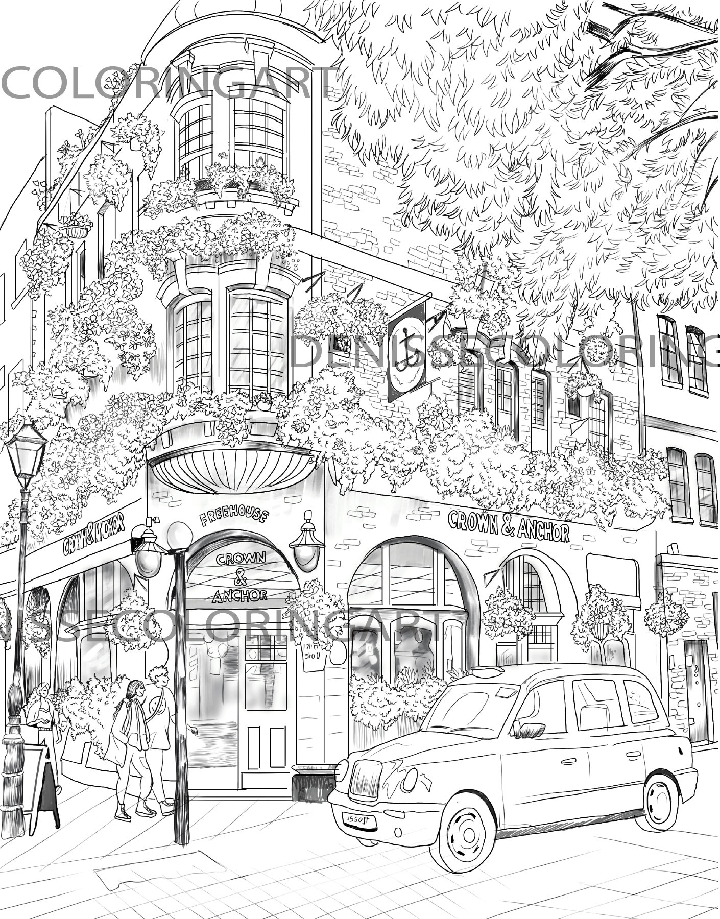 London Coloring Book Pdf City Adult Coloring Book Download - Etsy UK