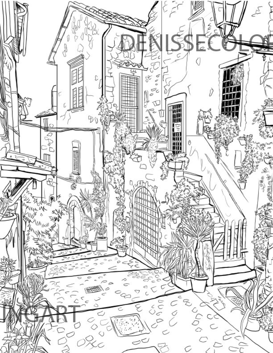 Italy Coloring Book Pdf Adult Coloring Book 12 City | Etsy Canada
