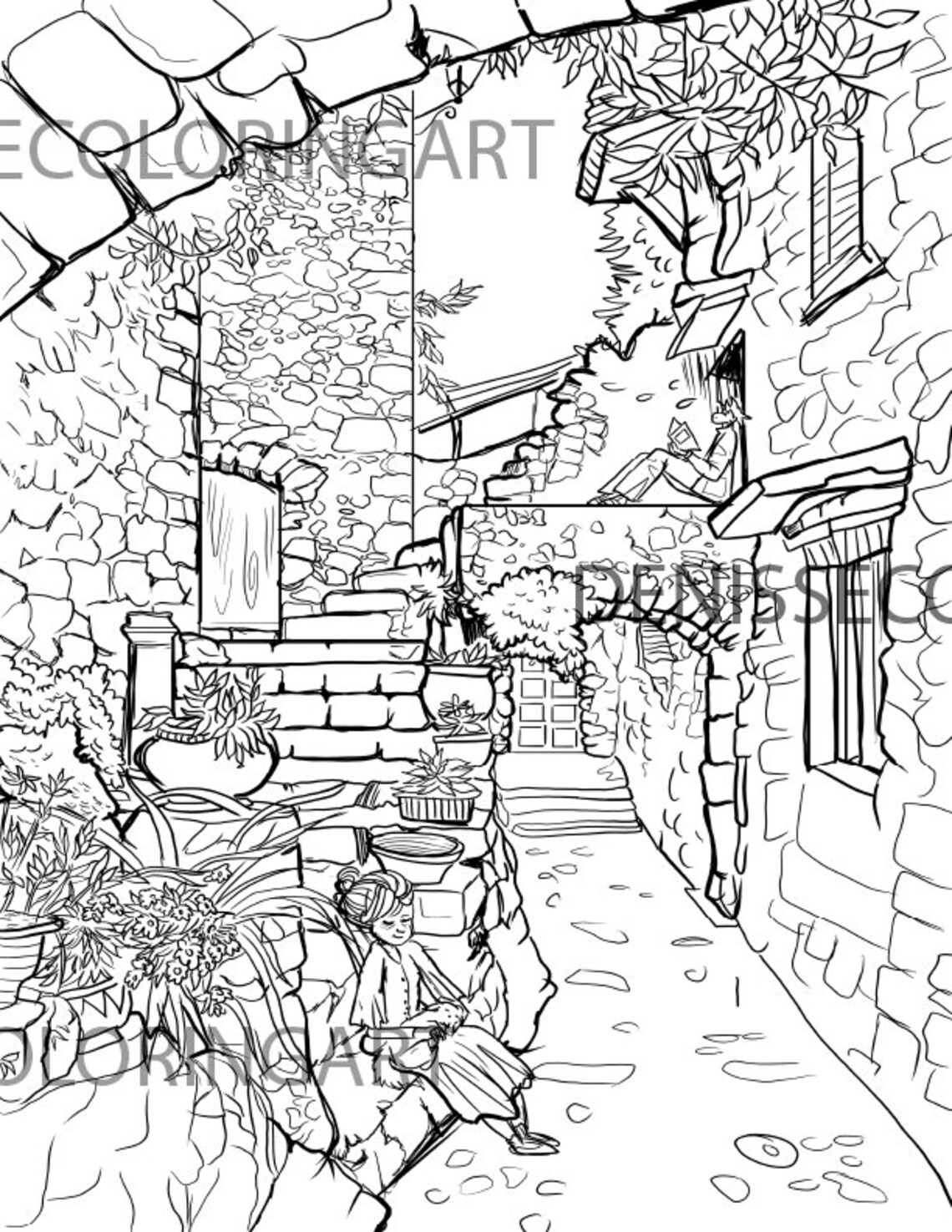 Italy Coloring Book Pdf Adult Coloring Book 12 City | Etsy Canada