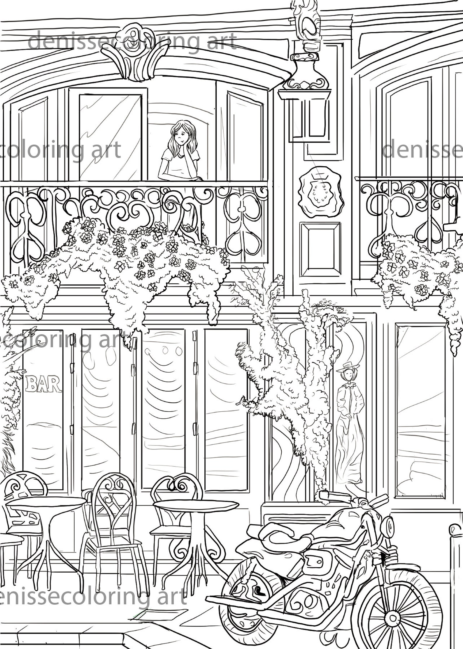 City Coloring Book Printable Paris Adult Coloring Book Pdf - Etsy Canada