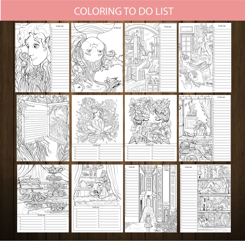 Coloring Printable Planner Pages Printabler Adult Coloring - Etsy