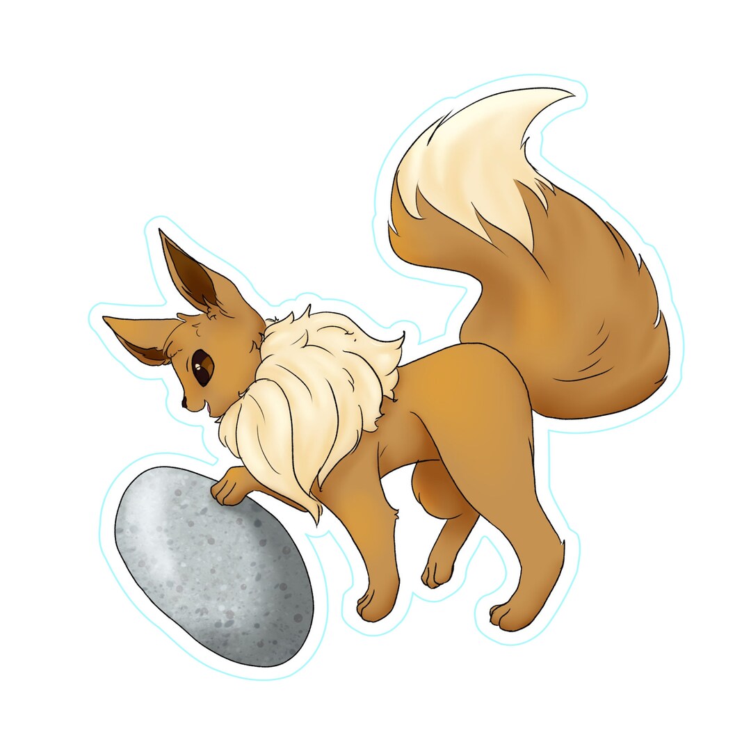 Pokemon Eevee Vinyl Sticker - Etsy