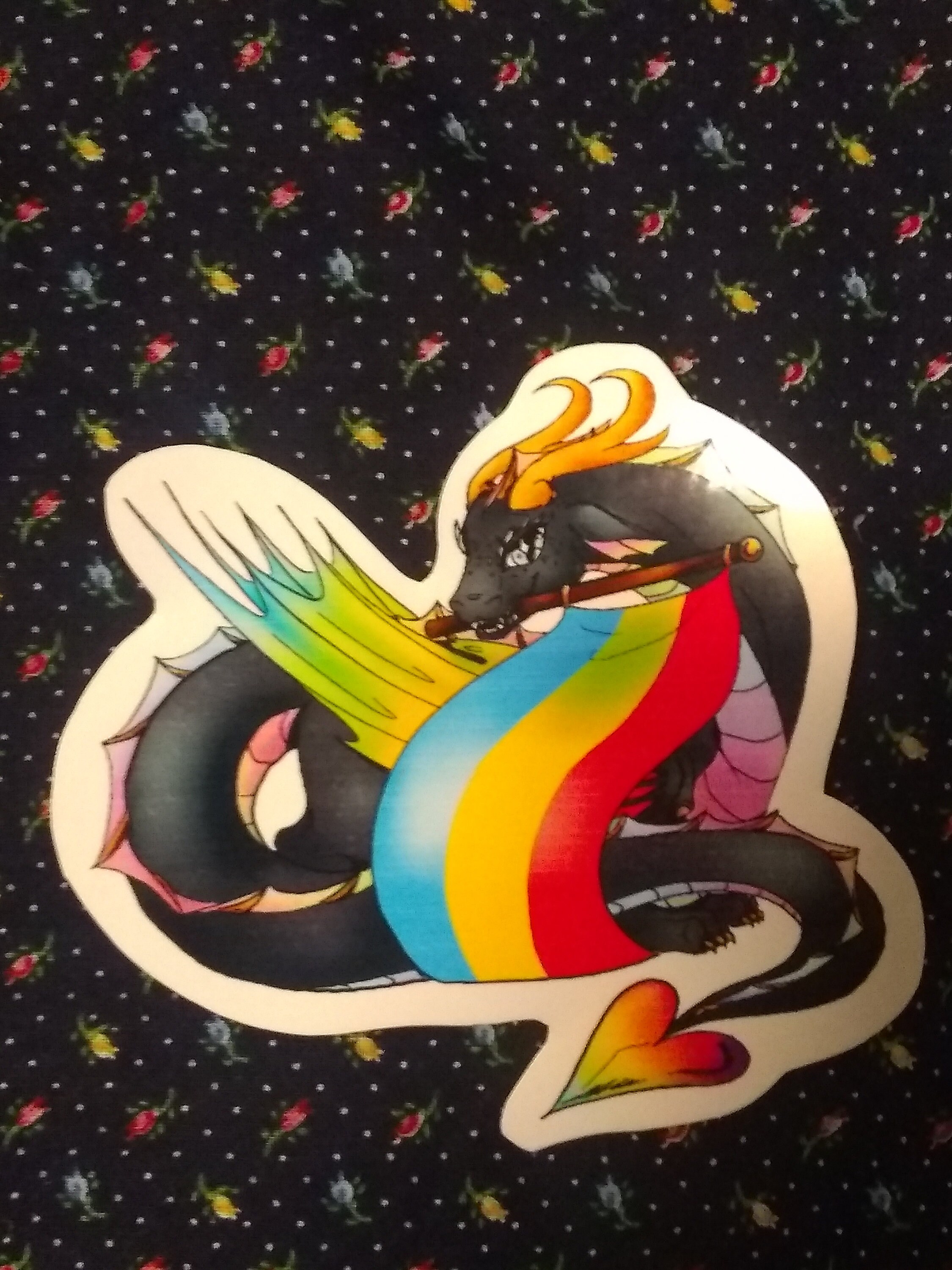 LGBTQ Pride Flag Dragon Sticker - Etsy