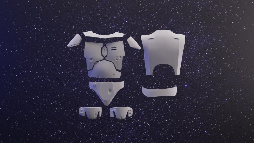 3D Rotj Boba Fett Armor Printable Files - Etsy