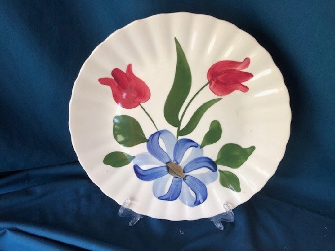 Blue Ridge Dinner Plates - Etsy