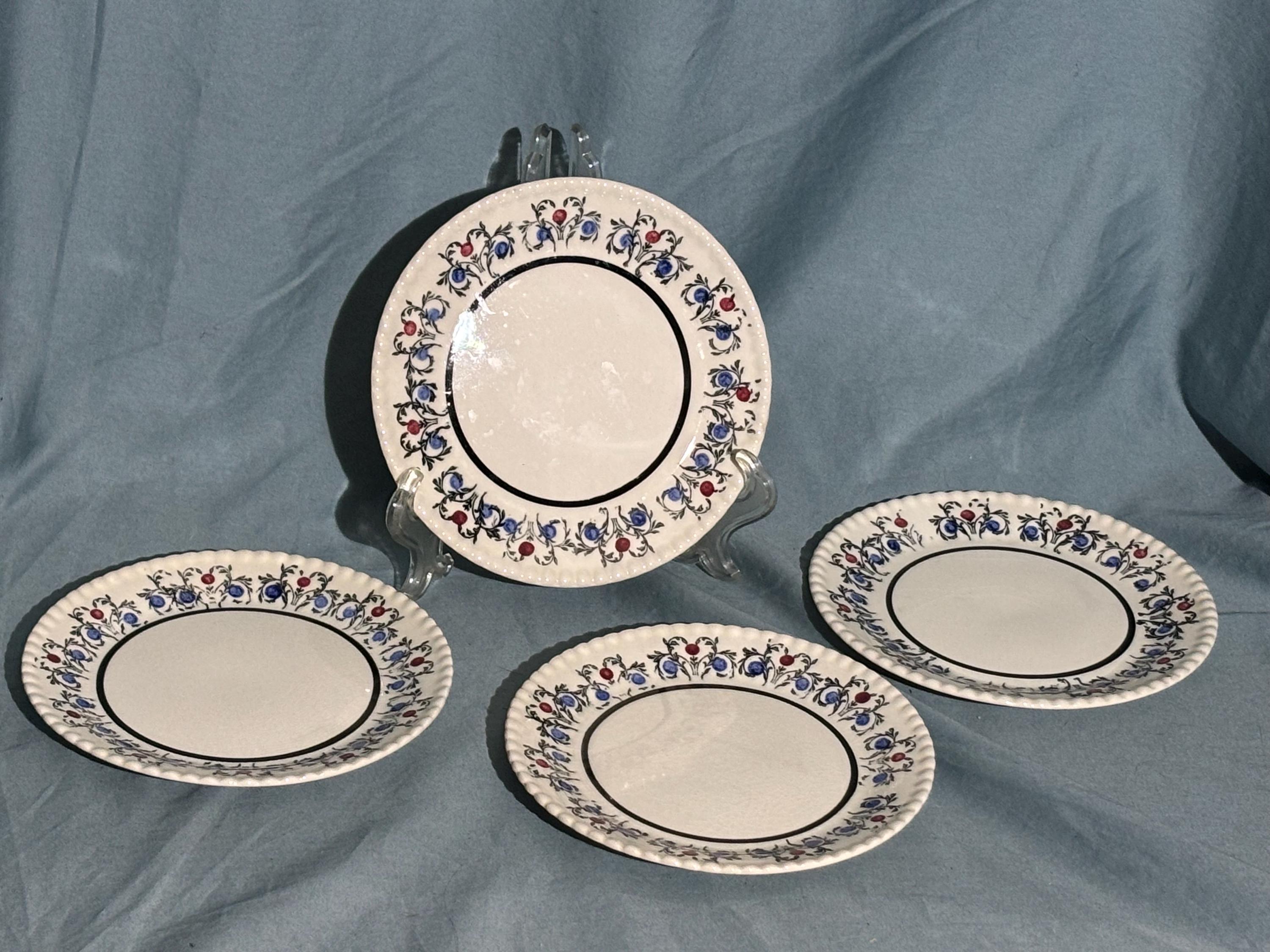 Blue Ridge Bread Plates - Etsy