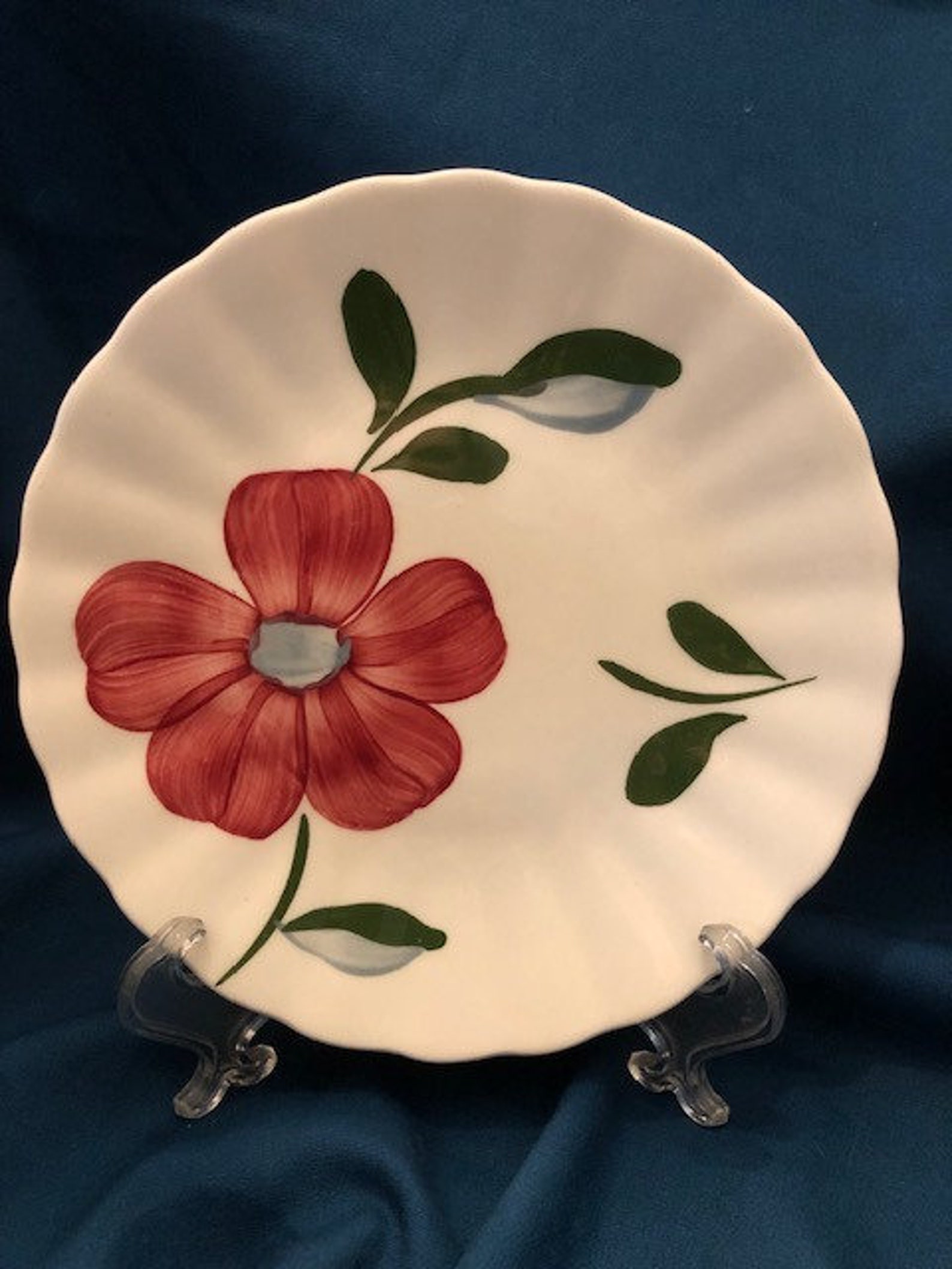 Blue Ridge Bread Plates - Etsy