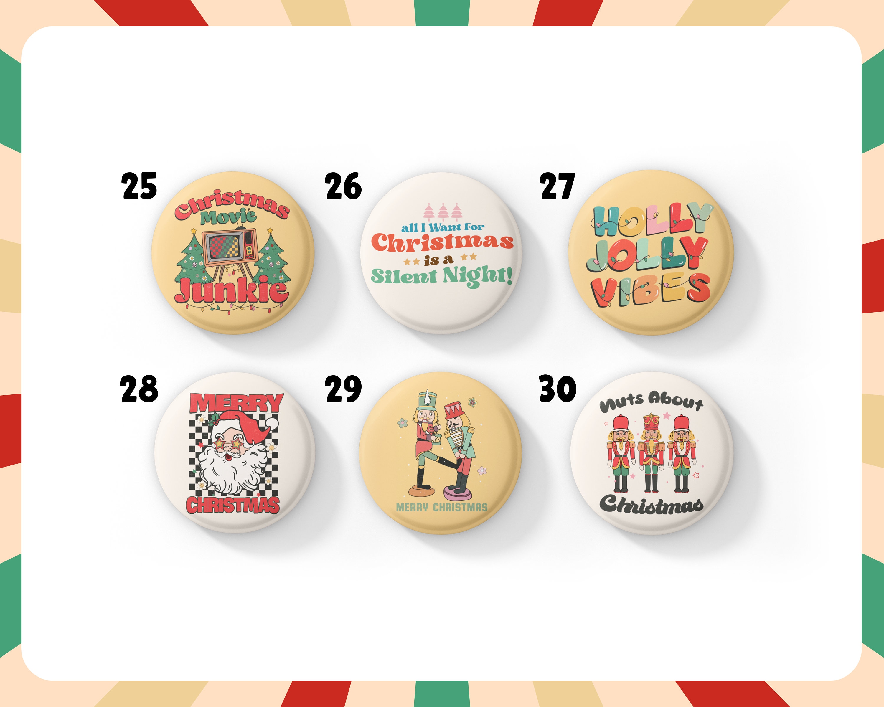 Funny Christmas Pin Badges, Stocking Fillers, Secret Santa Funny, Xmas ...