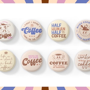 Coffee Lover Pin Badges | Cafe Owners | Barista | Caffeine Addict ...