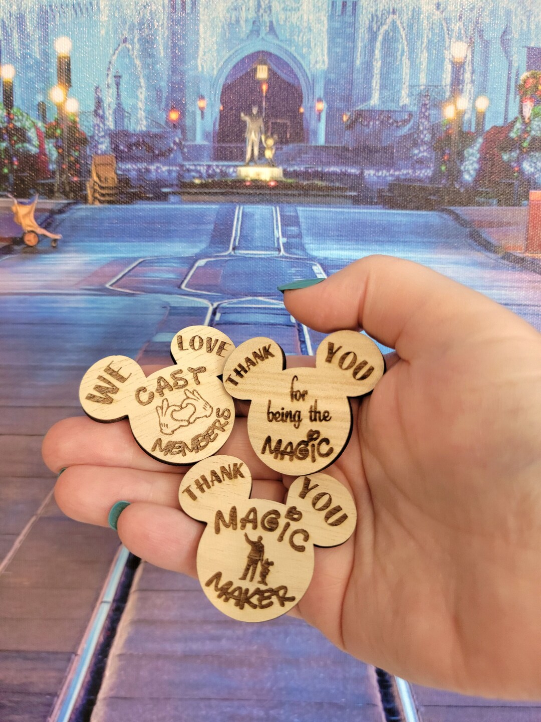 Disney Cast Member Compliment Gift Thank You Multi Pack Wooden Token - Etsy
