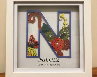 Personalised Letter Frame - Etsy