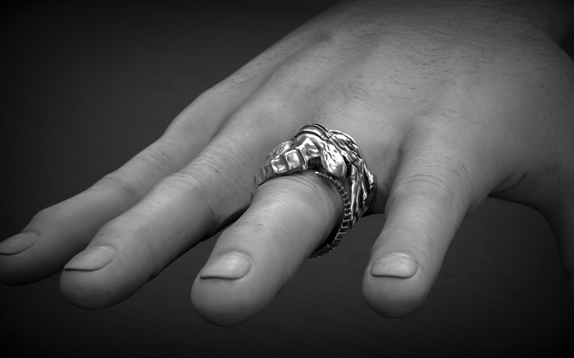 H.R. Giger Inspired Alien Facehugger Ring Facehugger | Etsy Canada