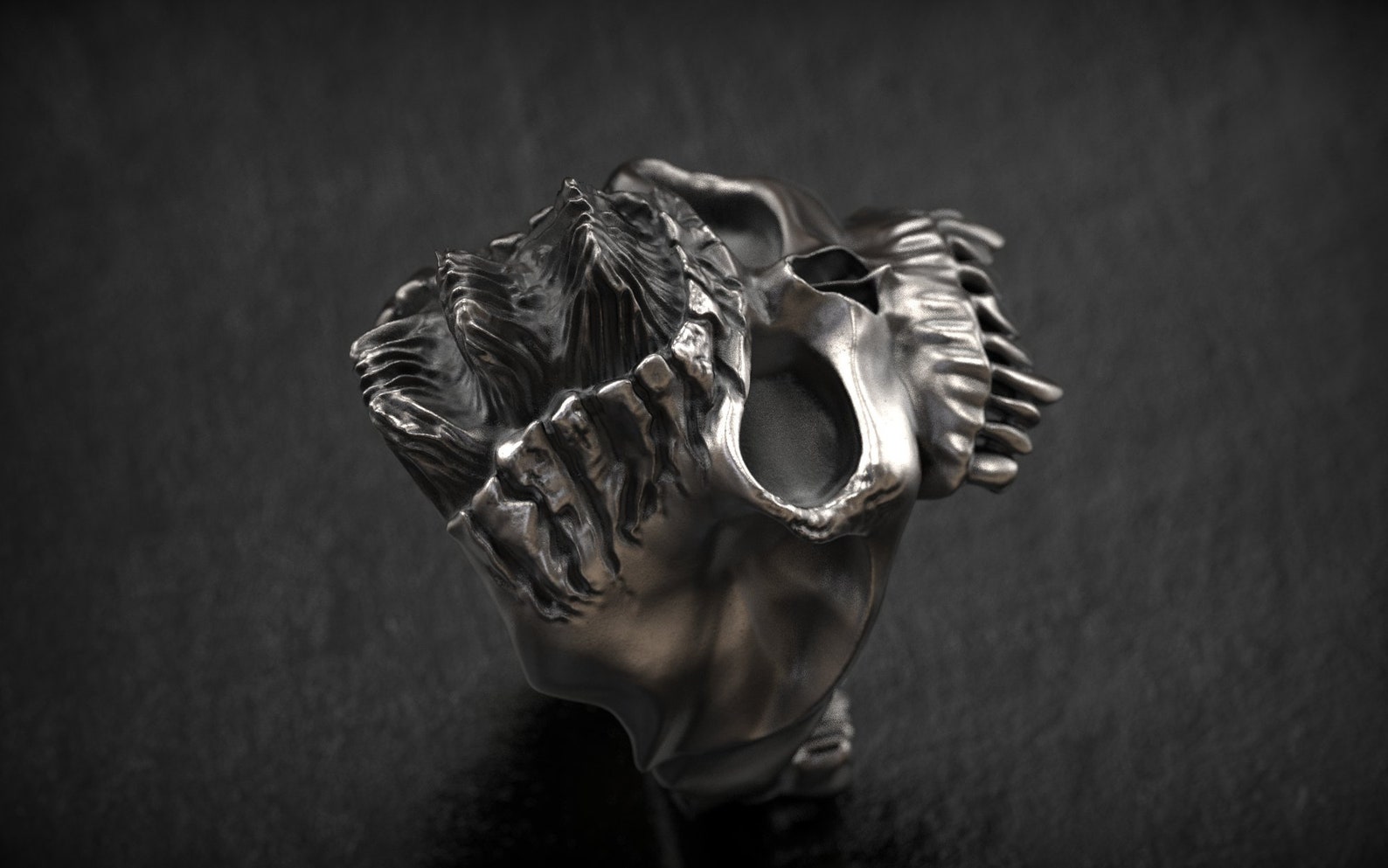 Punk Skull Ring Skull Ring Biker Ring Man Ring Mans | Etsy