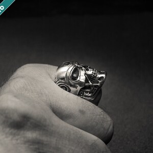 Terminator Ring , T-800 , Endoskeleton , 3D Print , Oxidized ...
