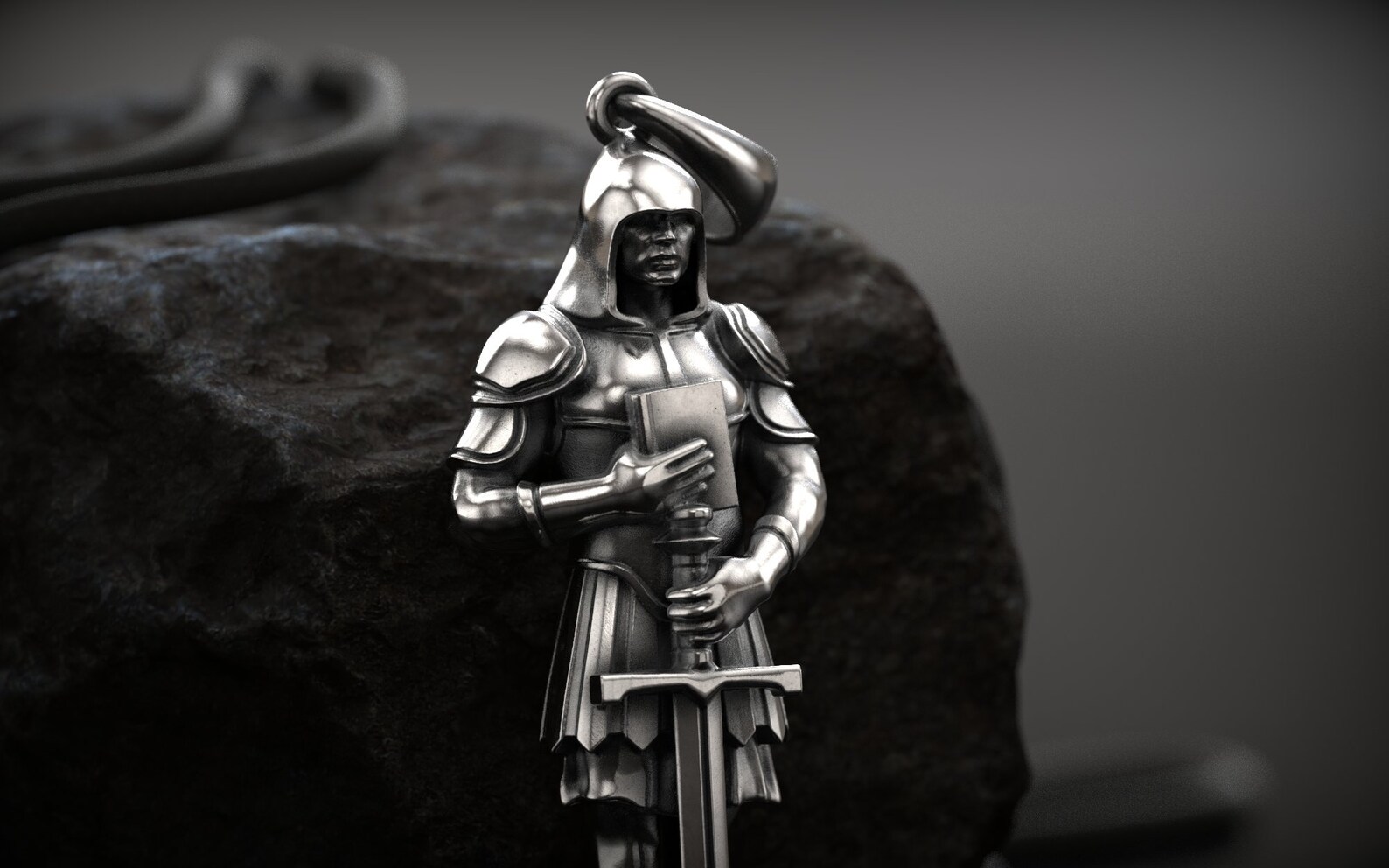 Medieval Knights Templar Pendant Mens Pendant Seal of - Etsy