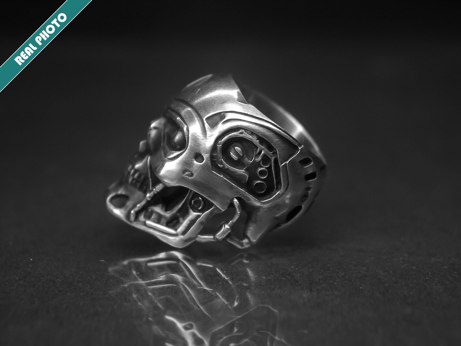 Terminator Ring , T-800 , Endoskeleton , 3D Print , Oxidized ...