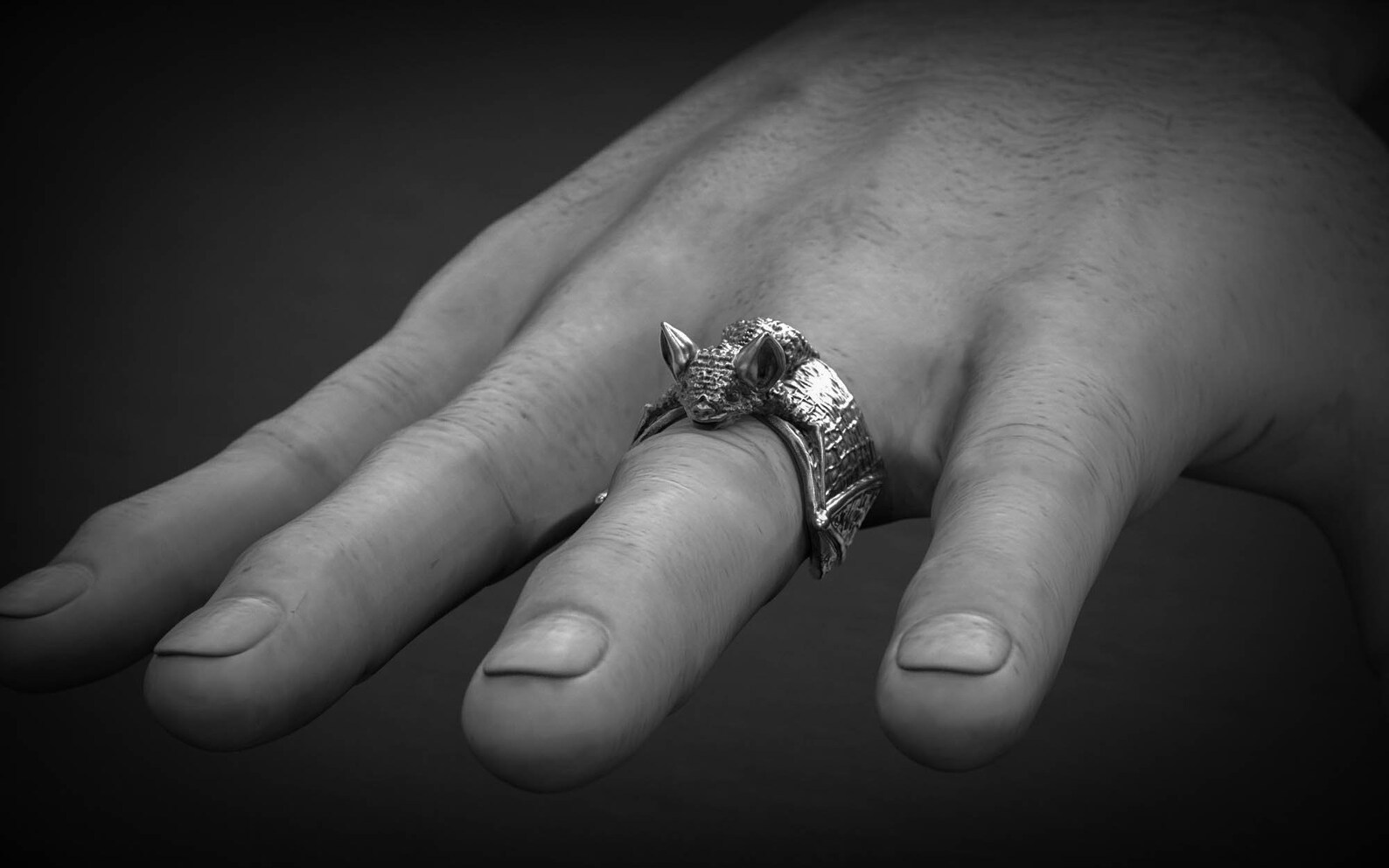 Adjustable Bat Ring, Bat Jewelry, Bat Lover Gift, Silver Bat Ring ...