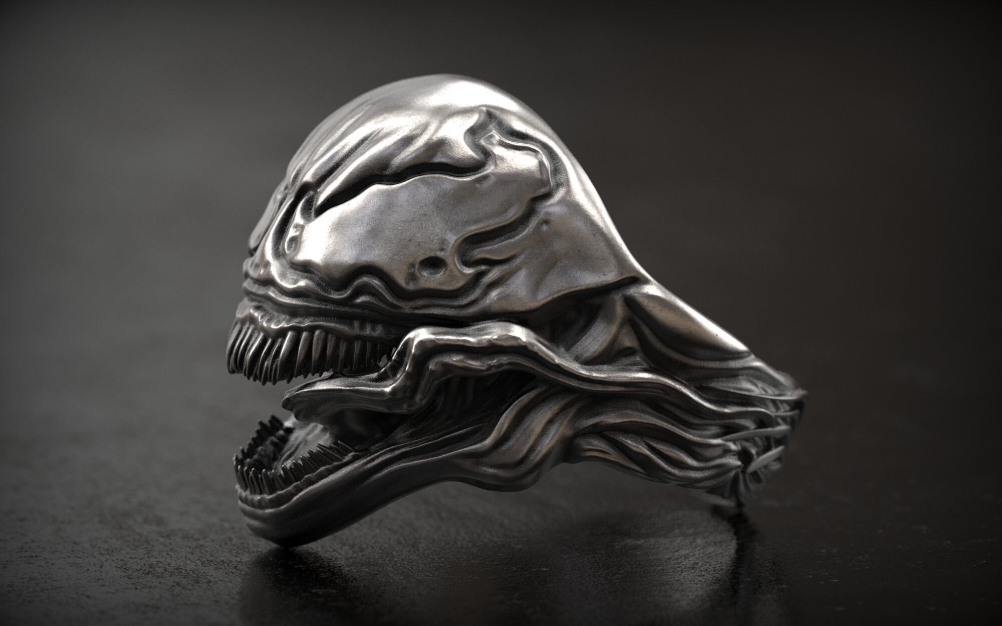Venom Ring Marvel Movie Ring Superhero Ring Horror - Etsy