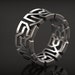 Geometric Pattern Ring, Wedding Band Ring, Filigree Style, Unique Ring ...