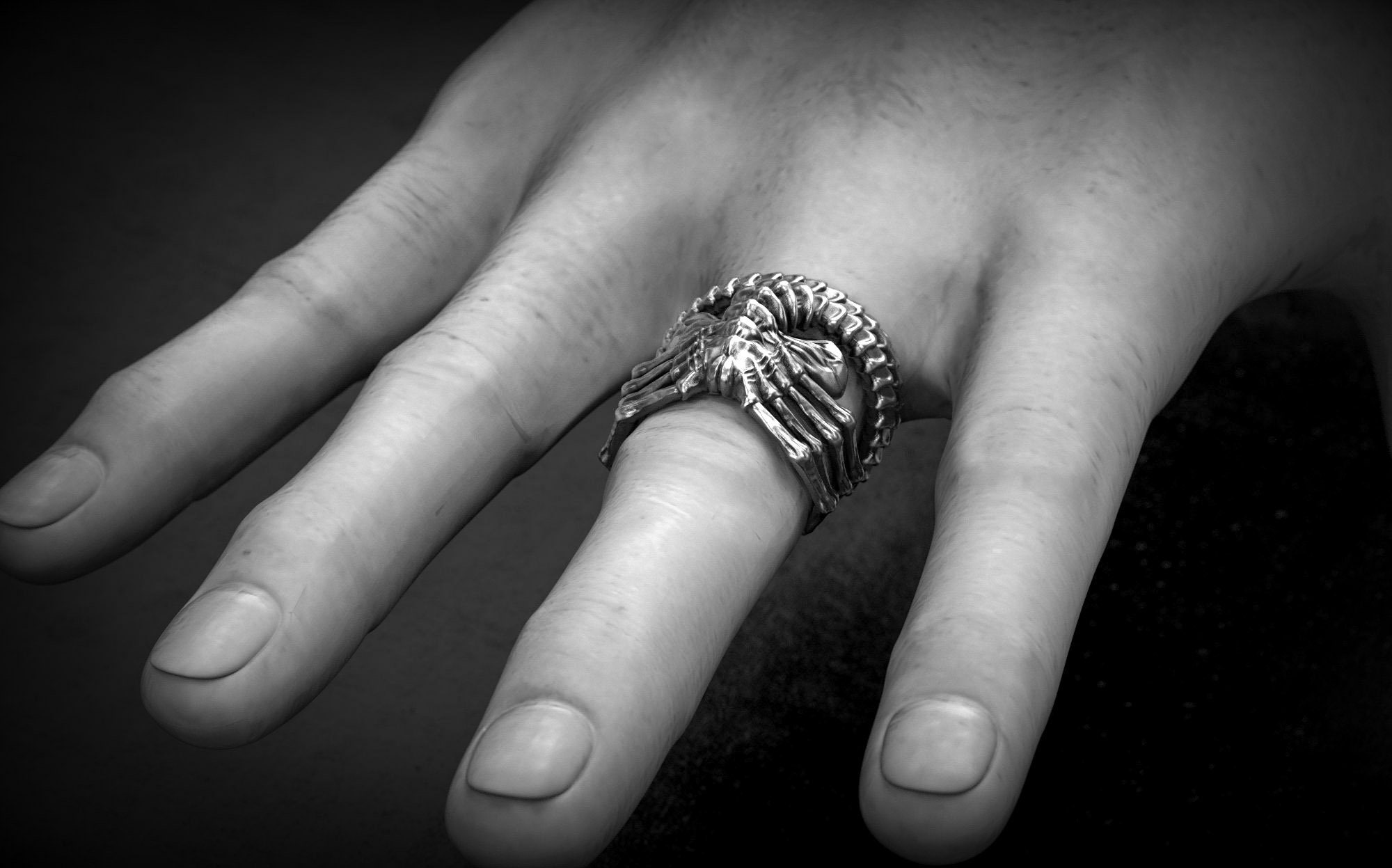 H.R. Giger Inspired Alien Facehugger Ring Facehugger - Etsy Canada
