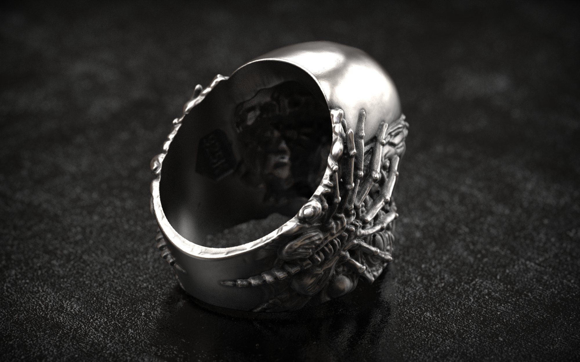 H.R. Giger Inspired Alien Ring Chestburster Prometheus | Etsy
