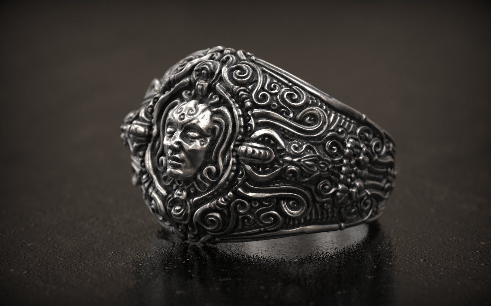 H.R. Giger Inspired Alien Covenant Ring Prometheus | Etsy