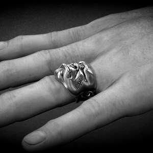 Cyclops Ring, Greek Mythology, Skull Ring , Biker Ring , Silver Ring ...