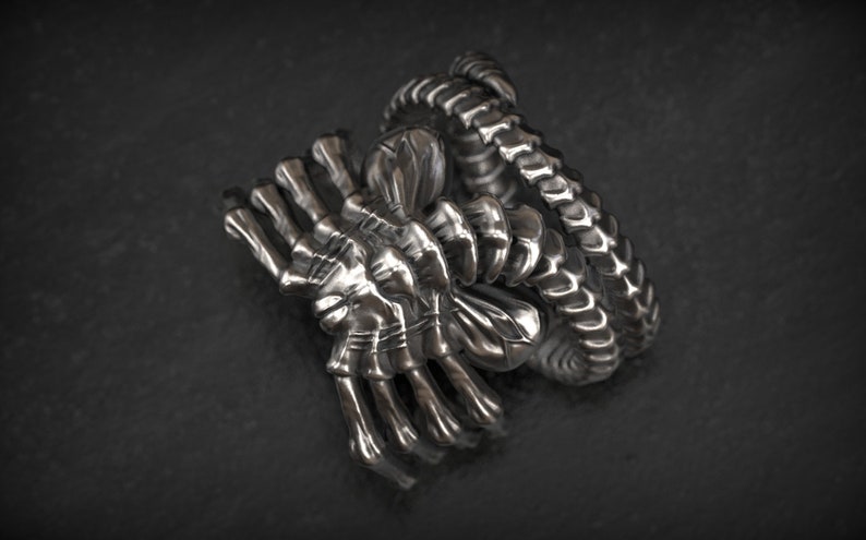 H.R. Giger Inspired Alien Facehugger Ring Facehugger - Etsy Australia