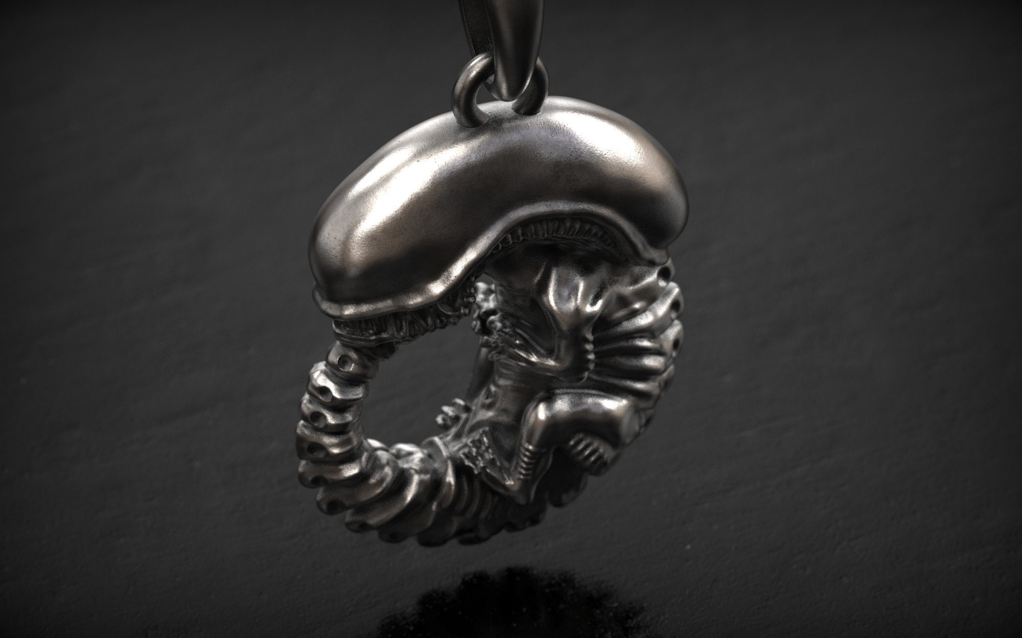 H.R. Giger Inspired, Alien Embryo Pendant, Chestburster, Prometheus ...