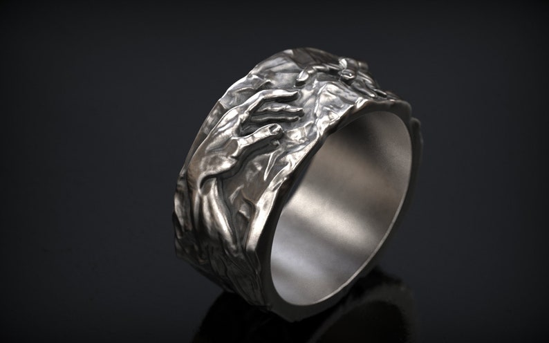 Hand of God, Giving Life to Adam Ring, Michelangelo Ring, the Creation ...