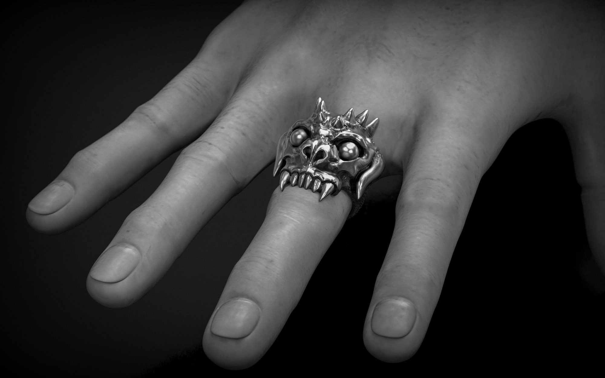 Ra's al Ghul Ring Demon's Head Ring Moovie Ring | Etsy