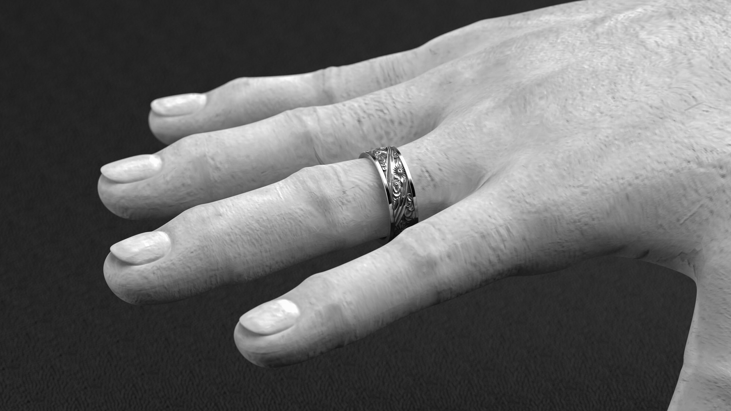 Japanese Ornament Wedding Ring, Traditional Japanese Ring, Traditional ...