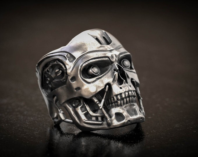 Terminator Ring , T-800 , Endoskeleton , 3D Print , Oxidized ...