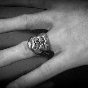 Cyclops Ring, Greek Mythology, Skull Ring , Biker Ring , Silver Ring ...