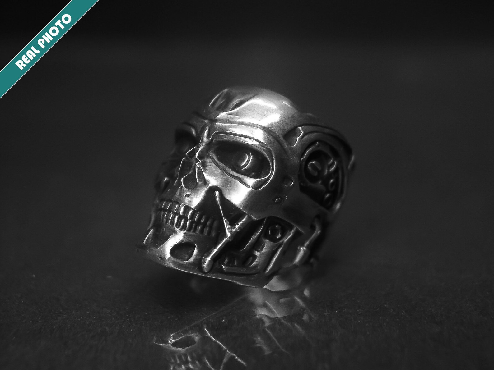 Terminator Ring , T-800 , Endoskeleton , 3D Print , Oxidized ...