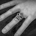 Evil Skull Ring, Old Skull Ring, Demon Skull, Biker Ring, Mans Ring ...