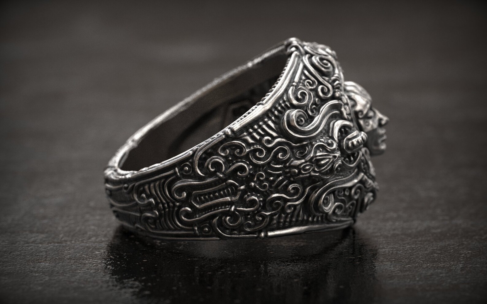 H.R. Giger Inspired Alien Covenant Ring Prometheus | Etsy