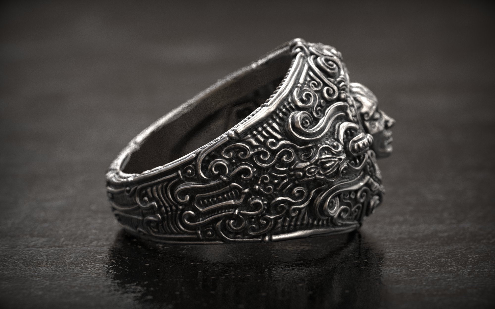 H.R. Giger Inspired Alien Covenant Ring Prometheus | Etsy