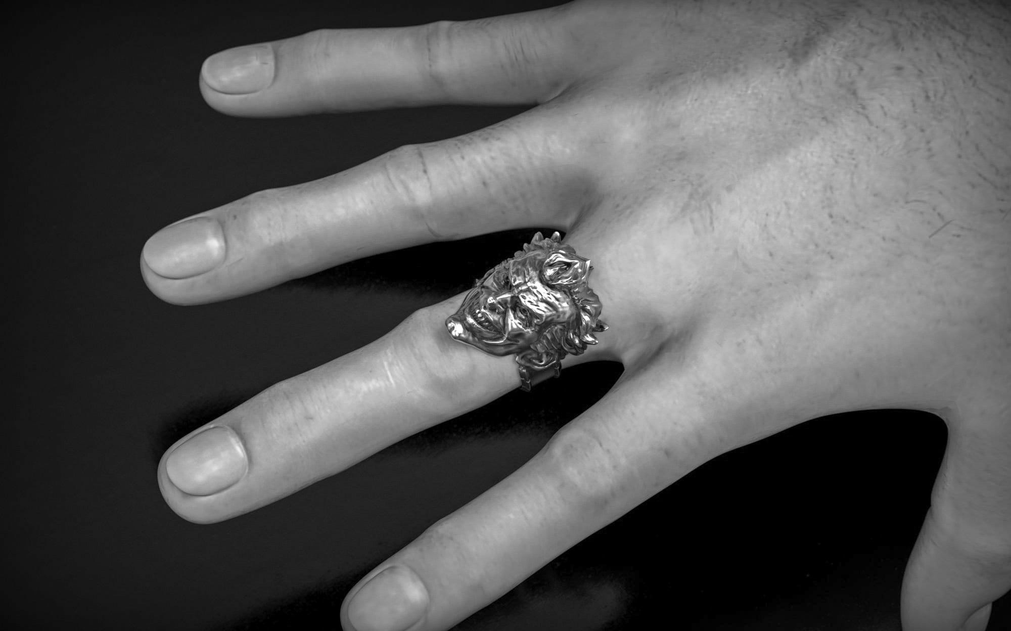 Crazy Joker Ring, Movie Ring, Joker Art, Movie Jewelry, Man Ring, 3d ...