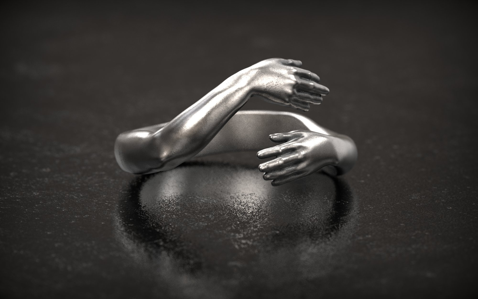 Love Hug Ring Hug Hand Ring Adjustable Hug Ring 925 | Etsy