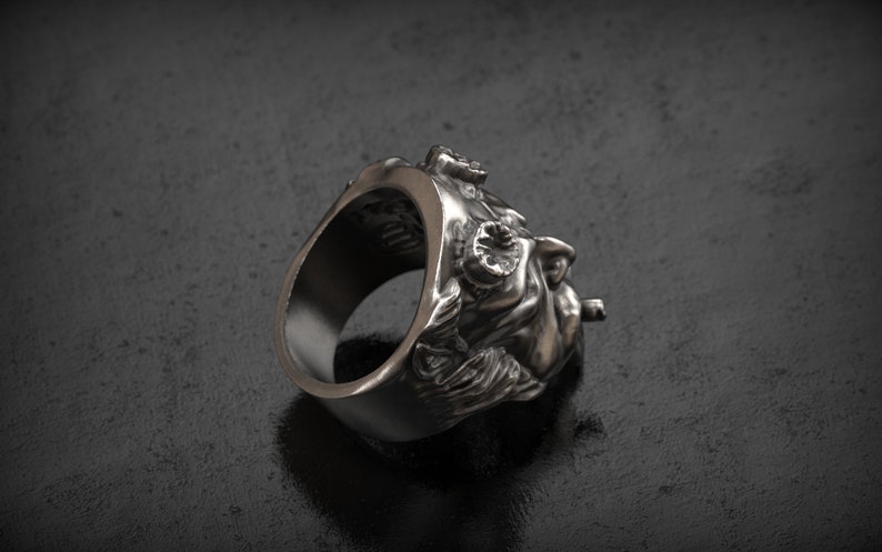 Hellboy Ring Comic Ring Superhero Jewelry Biker Ring Man | Etsy