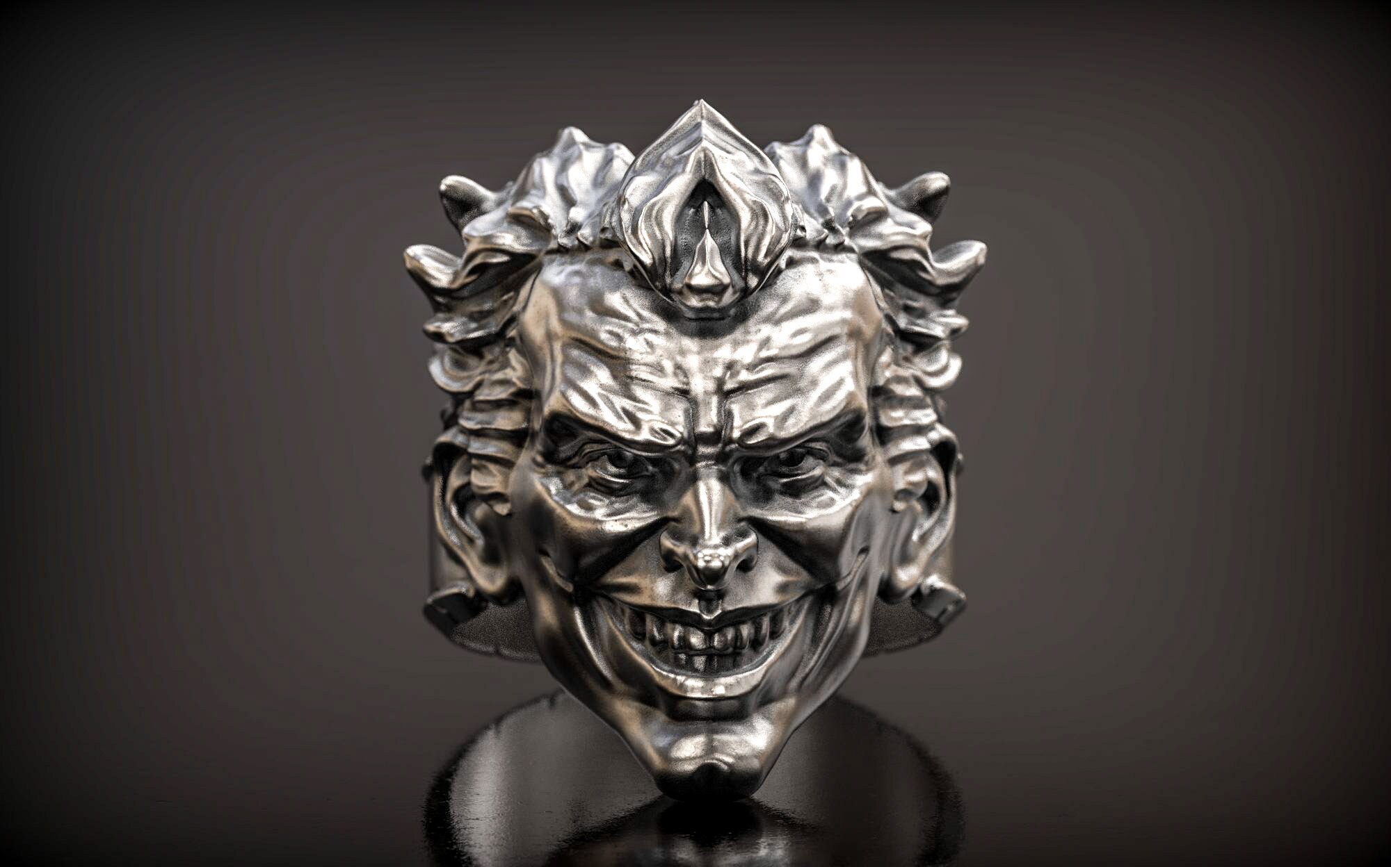 Crazy Joker Ring Movie Ring Joker Art Movie Jewelry Man - Etsy