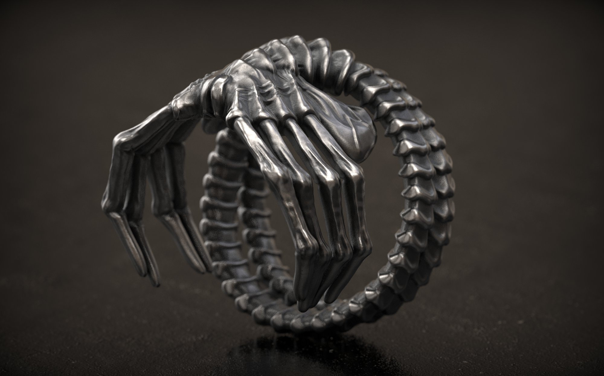 H.R. Giger Inspired Alien Facehugger Ring Facehugger - Etsy Canada
