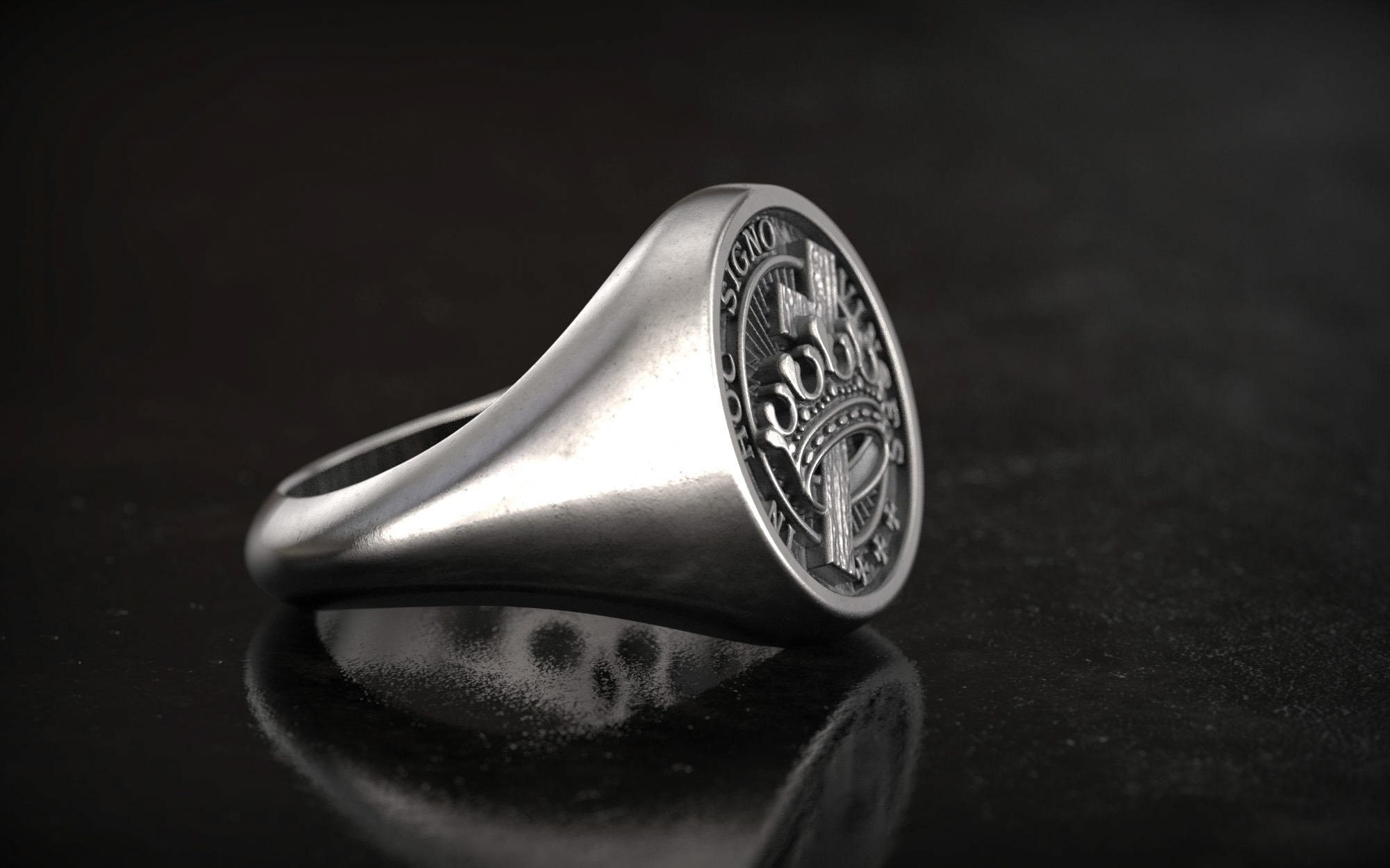 Crusader Templar Signet Ring, in Hoc Signo Vinces Ring, Seal of Knights ...